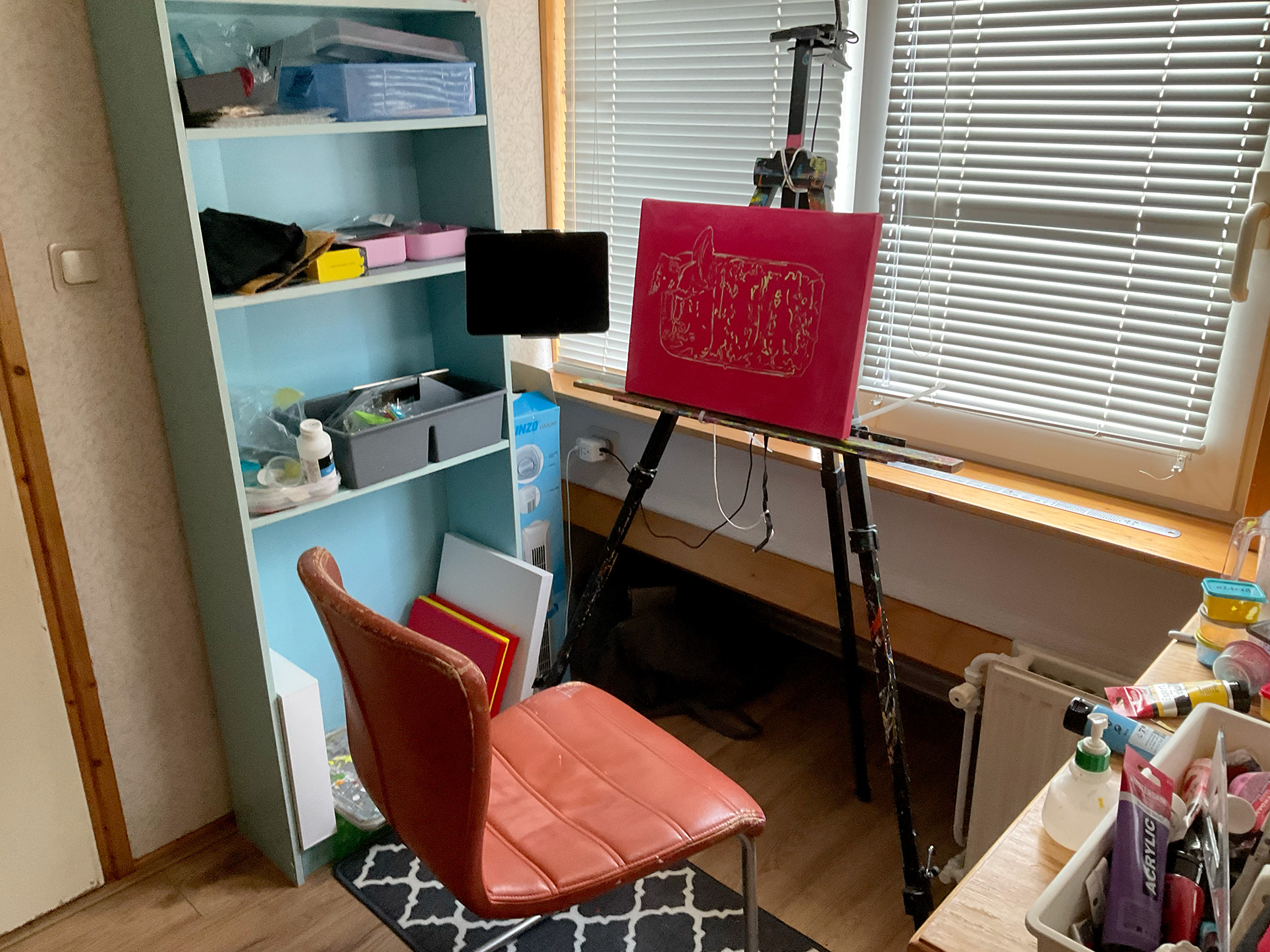 Drawing a Draft for a New Painting | Really Diary: Contemporary Artist ...